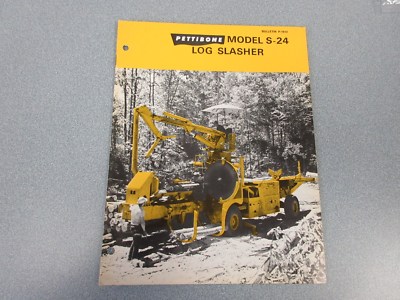 Rare Pettibone S-24 Log Slasher Sales Brochure | eBay