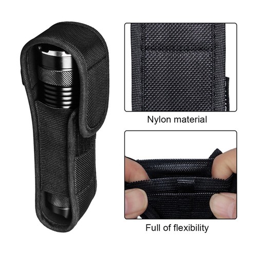 LED Torch sleeve Flashlight Belt Holder Flashlight Pouch Waist Pack | eBay