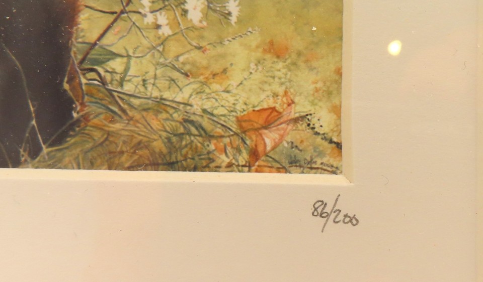 WESLEY DALLAS MERRITT~SIGNED NMBRD Print 68/200 The Lookouts Cats ...