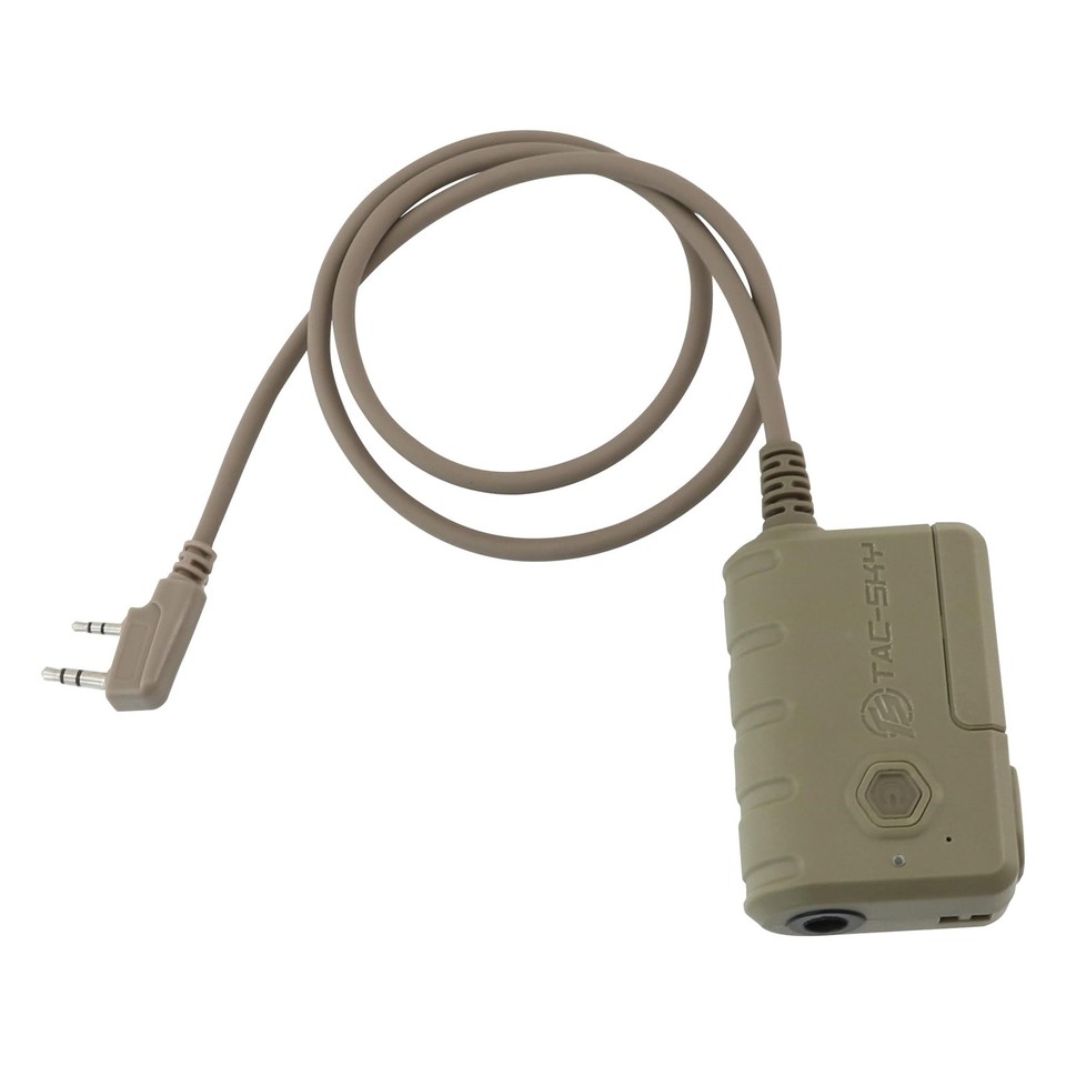 Tactical Headset Extension Cable PTT Adapter 7.0mm Plug with Bluetooth ...