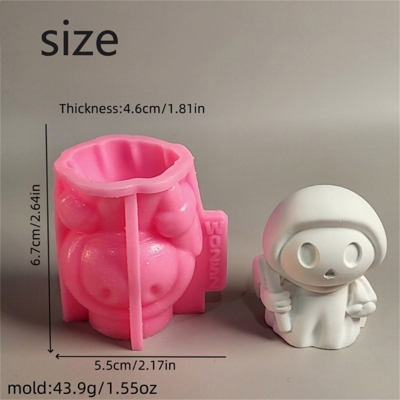 Scary Dolls Silicone Molds Halloween Ornament Epoxy Resin Moulds ...