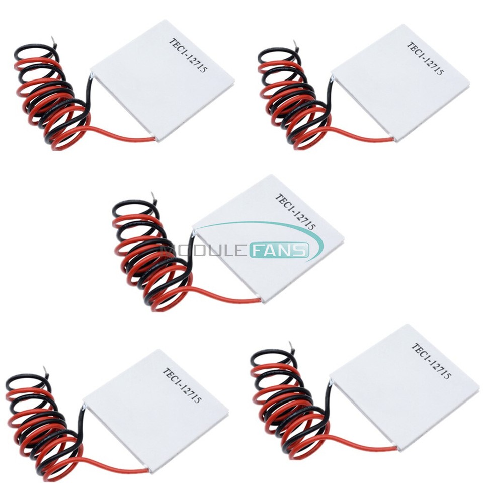5PCS TEC1-12715 Heatsink Thermoelectric Cooler Cooling Peltier Plate ...