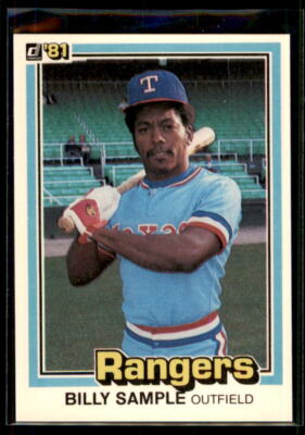 1981 Donruss Billy Sample #268 Texas Rangers | eBay
