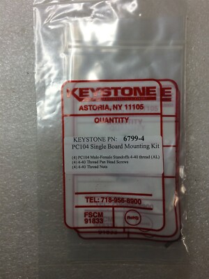 6799-4 KEYSTONE HARDWARE MOUNTING KIT ALUMINUM PC-104 MOUNTING KIT 10 ...