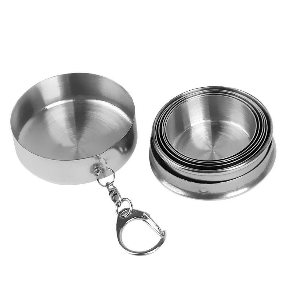 Stainless Steel Folding Cup Telescopic Collapsible Outdoor Travel ...