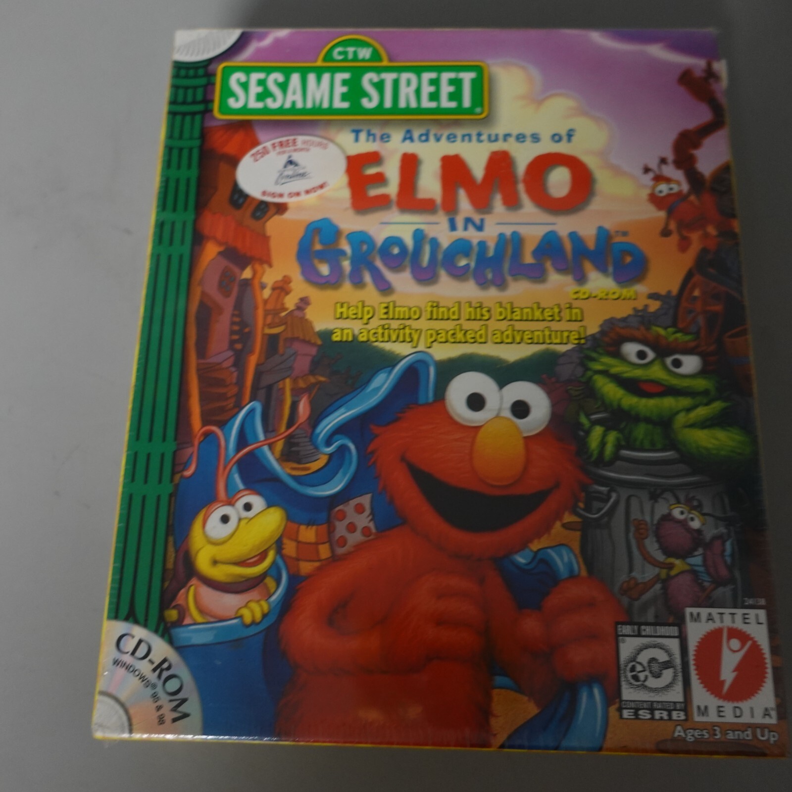 Sesame Street The Adventures of Elmo in Grouchland Mattel PC CD-ROM ...
