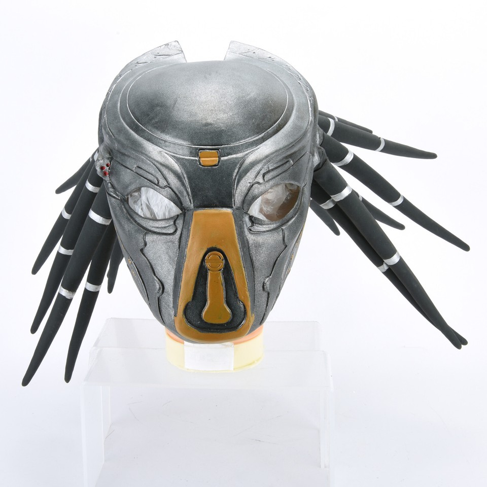 Predator Full Face Latex Mask w/Dreads Hair Costume Helmet Cosplay ...