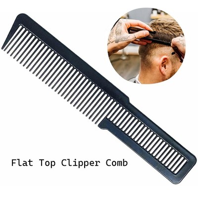Blend Fade Cut Flat Top Clipper Comb Carbon Fibre Curved Comb Men Women ...