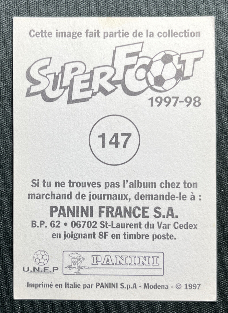147 JAMES DEBBAH PANINI SUPERFOOT 1997 1998 97 98 COLLECTION FRANCE | eBay