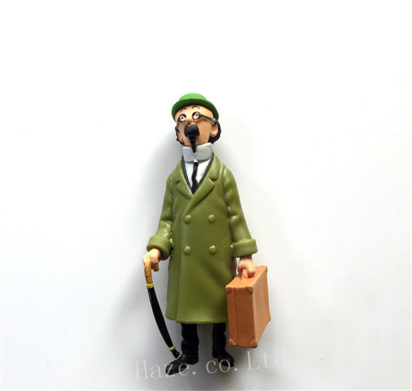 6pcs The Adventures of Tintin Snowy Captain Haddock Thompson PVC Figure ...