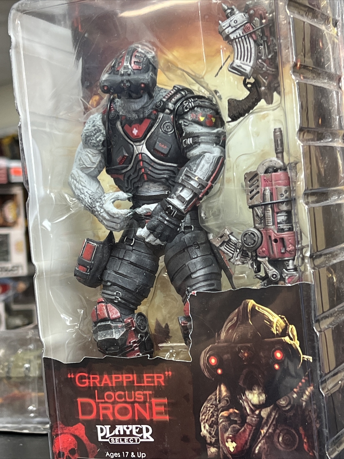 Gears of War Series 3 Grappler Locust Drone 7in Action Figure NECA Toys ...