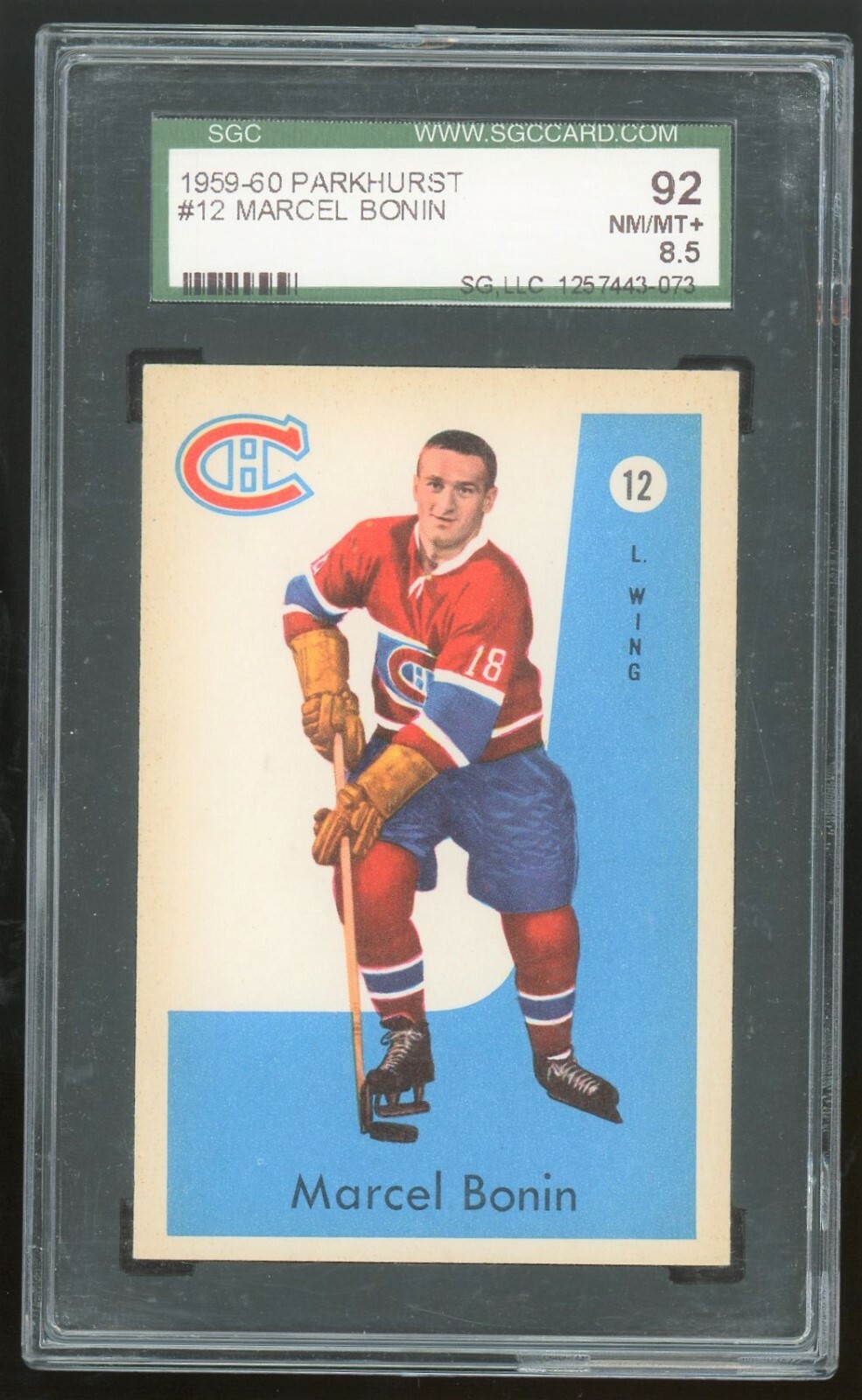 1959 Parkhurst Marcel Bonin #12 SGC 8.5 NM MT+ | eBay