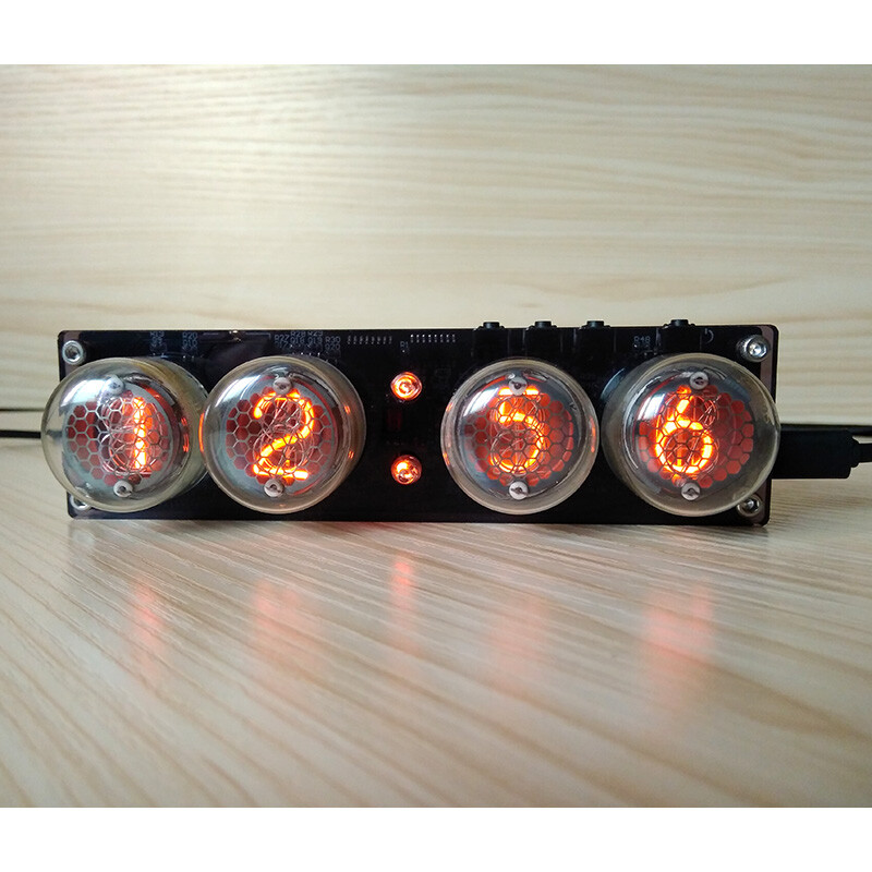 5V Digital Nixie Tube Clock ZM1020 Nixie Clock Vintage Retro Desk Table ...