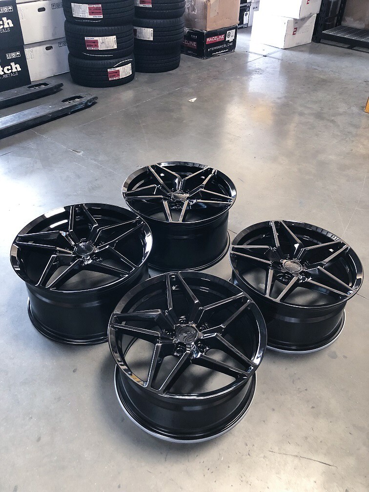19” 20” Black FR29 Wheels for C6 C7 Chevrolet Corvette ZO6 Grand Sport ...