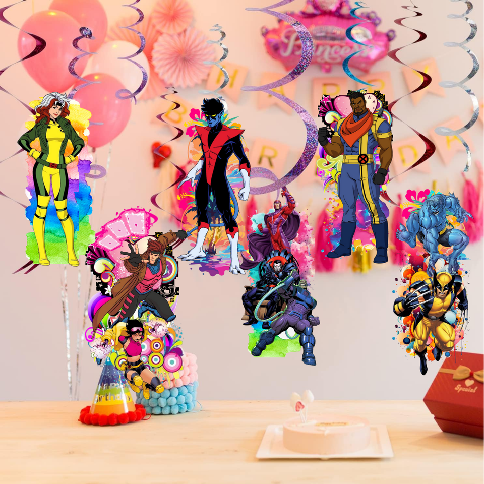 X MEN 97 wolverine cupcake topper birthday party supplies centerpiece ...
