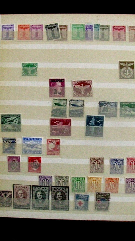 WORLD WAR II STAMP COLLECTION US ALLIES NATIONS US CHINA POLAND FRANCE ...