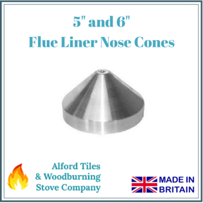 5" and 6" Flexible Flue Liner Nose Cones For Multi-fuel Wood Burning ...