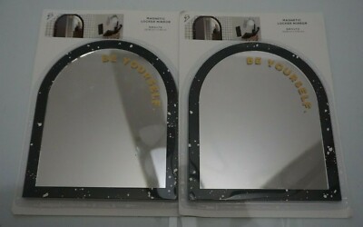 (Set of 2) U Brands Locker Style Magnetic Locker Mirror 8.25”L X 7”W | eBay