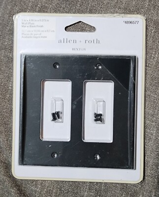 Allen + Roth Wall Plate Bexton Matte Black Finish #4896577 | eBay