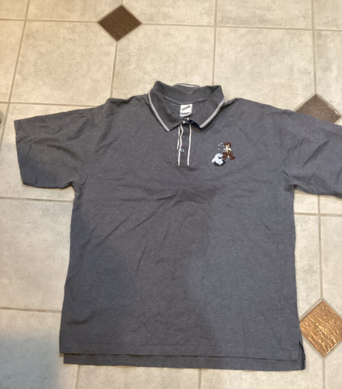 Vintage Warner Bros Studio Willie coyote polo Shirt … - Gem