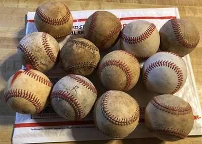 (12) Defects/Damaged All Leather Baseballs,Great For Practice,Same Day ...