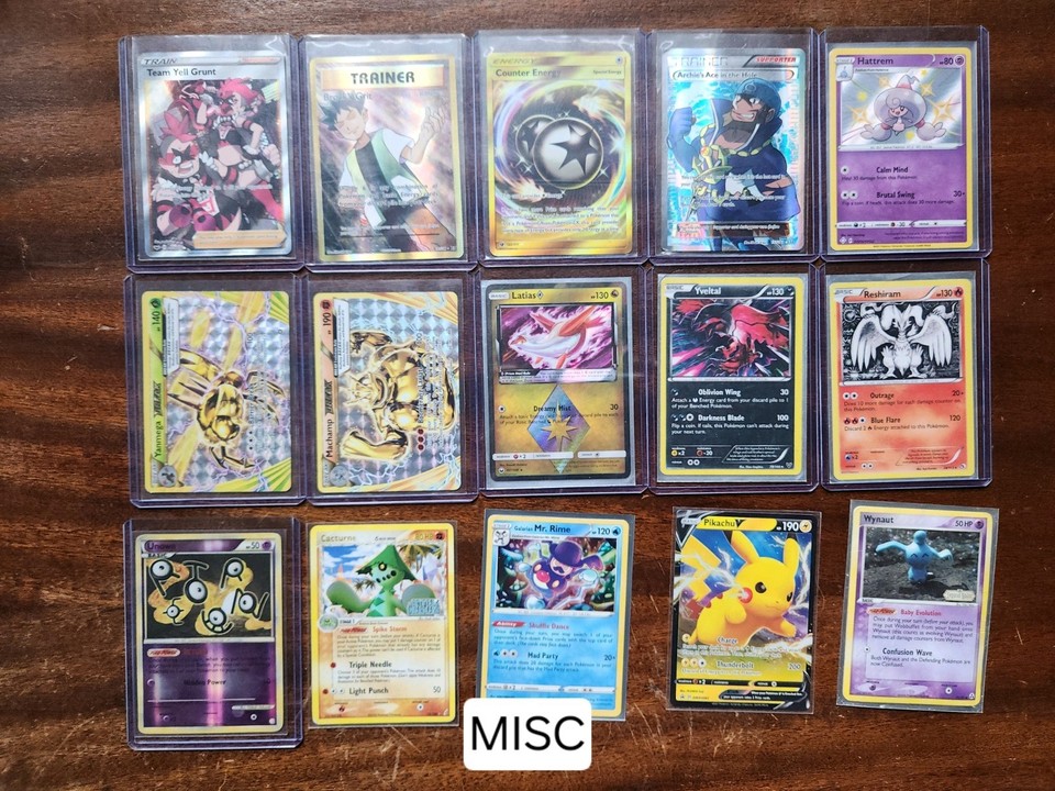 POKEMON TGC 50 CARD LOT EX/MEGA EX/MEGA EX/V/VMAX/FULLART/RAINBOW/GOLD ...