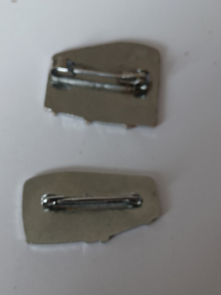 Vintage Pair Of Leyland Bus Pin Badges - Single/Double Decker | eBay UK