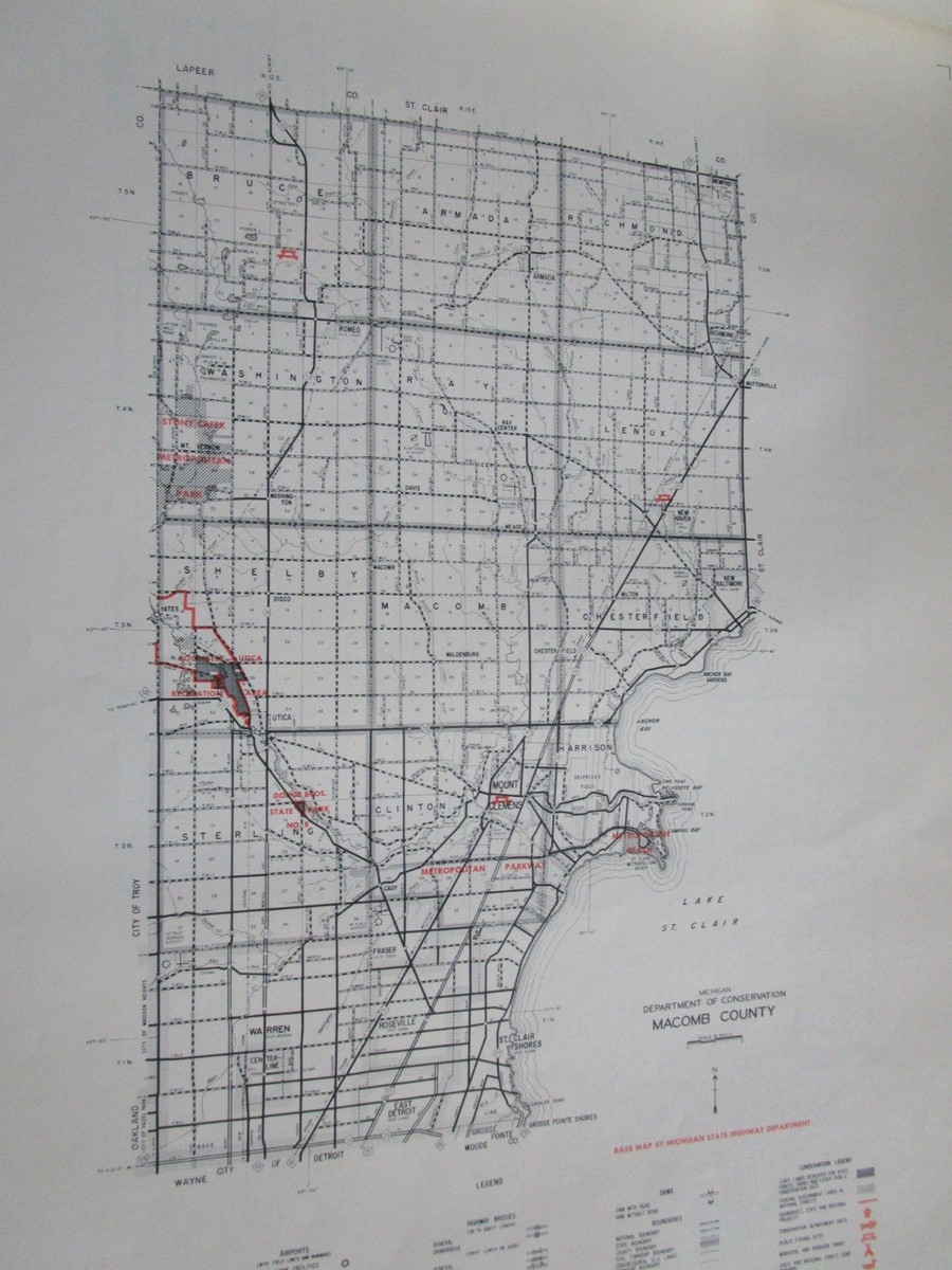 Macomb County Map With Cities Michigan Road Maps | Detailed Travel
