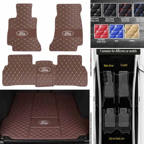 For Ford Car Floor Mats & Trunk Mat Custom Carpets All Weather ...