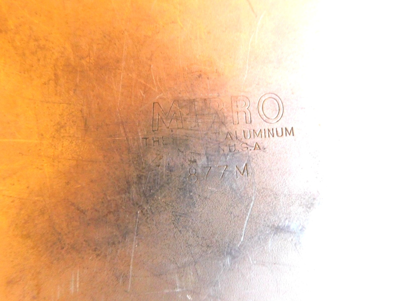 Mirro Vintage Aluminum Roaster Pan 877M Vented Lid Lift Rack W/ Handles ...