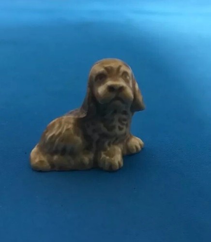 Wade Whimsies Yellow/Brown Spaniel Dog Figurine England Miniature Red ...