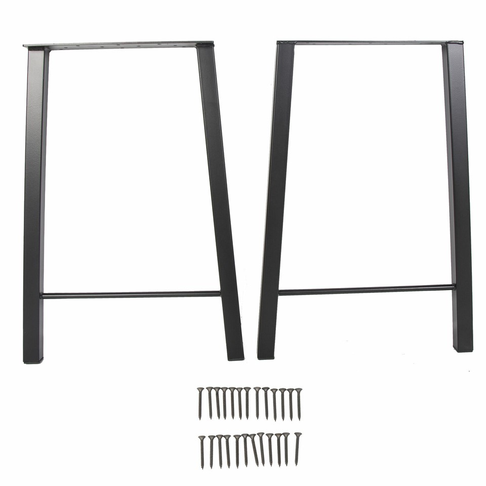 28" Metal Table Legs Trapezoid Coffee Table Legs Desk Legs Heavy Duty ...