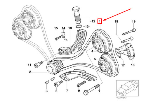 NEW BMW X5 E53 UPPER TIMING CHAIN 11317504468 7504468 02-09 ORIGINAL | eBay