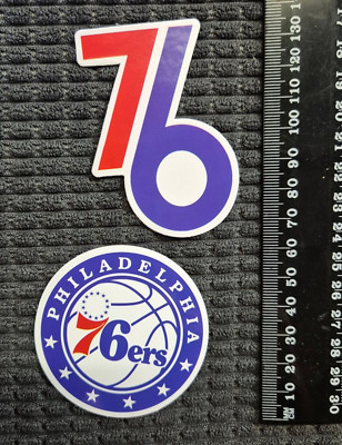 Philadelphia 76ers 2 x stickers team logo basketball NBA | eBay
