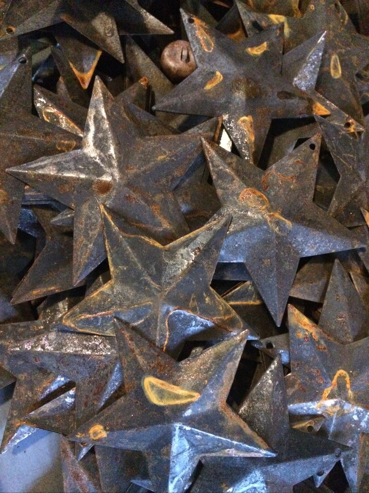 Lot 50 Rusty Black Barn Stars Star 2.25 in 2 1/4" Primitive Country ...