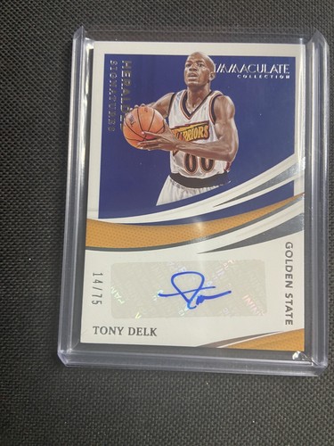 2020-21 Panini Immaculate Tony Delk 11/75 HERALDED SIGNATURES AUTO SIG ...