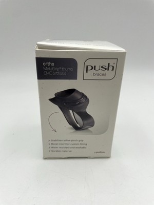 Push MetaGrip Thumb Brace CMC Orthosis Black Left Hand Size 2 (7-3/4 ...