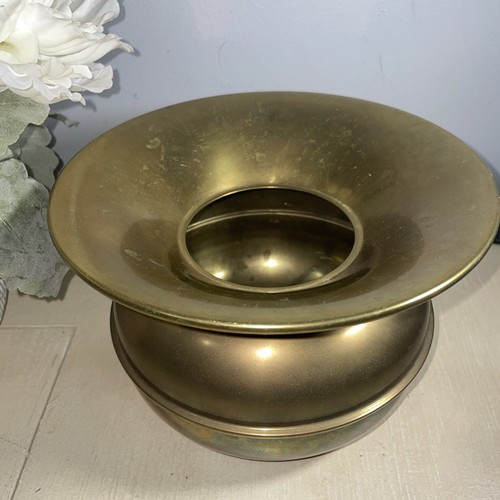 Vintage Brass Spittoon 8" Wide 5.5” Tall | Made In Taiwan | Old West ...