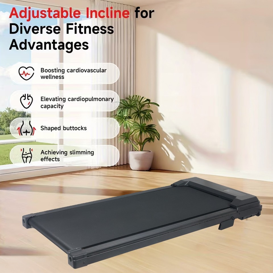 Portable Walking Pad Treadmill For Home Office LED Display Desk Running ...