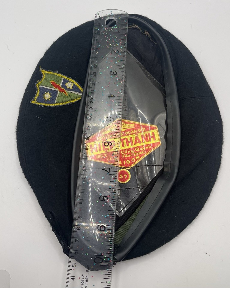 75th Ranger Black Beret -Vietnam- US Army - Saigon- 57 | eBay