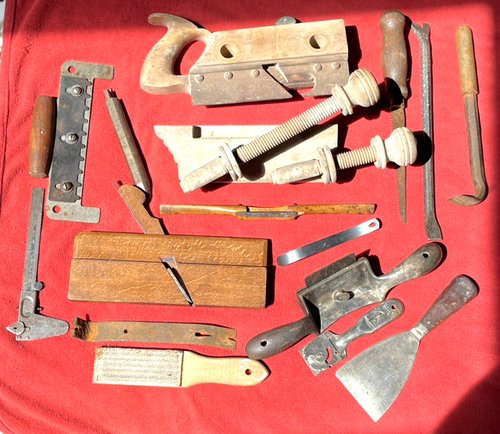 Vintage woodwork carpentry tools Buck Stanley American planes scrapers ...