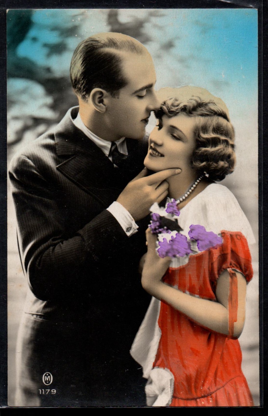 BS200 ART DECO COUPLE Lovers Romance KITSCH Tinted PHOTO pc | eBay