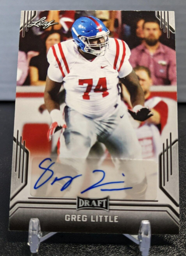 GREG LITTLE 2019 Leaf Draft Auto Autograph RC OLE MISS REBELS / HOUSTON TEXANS | eBay