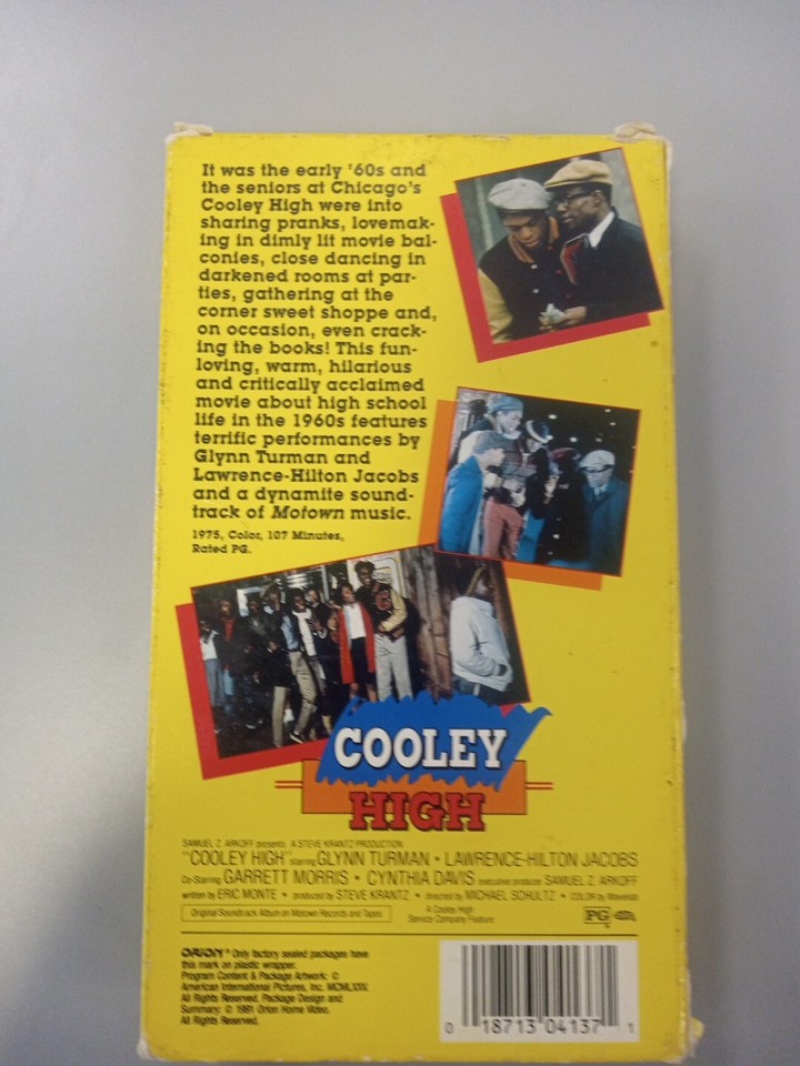 Cooley High VHS 1975, 1991 Release | eBay