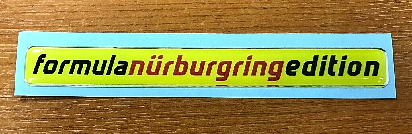 Formula Nurburgring Edition Sticker/Decal - 120mm - HIGH GLOSS DOMED ...