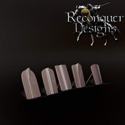 Reconquer Designs Miniatures Medieval Pavise Shields Kitbash Bits 20mm ...
