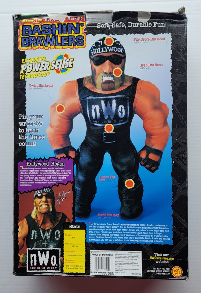 wcw wwf ljn wrestling superstars hulk hogan talking bashin' brawlers ...