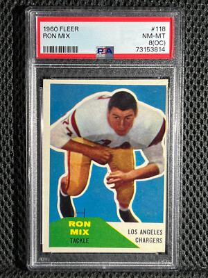 1960 FLEER #118 RON MIX RC ROOKIE PSA 8 NM-MT (OC) HOF | eBay