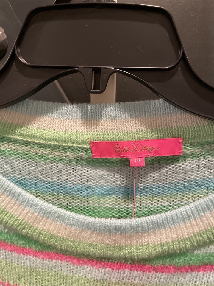 NWT LILLY PULITZER NATONIA SWEATER JET SET STRIPE BLUE HORIZON - Size M ...
