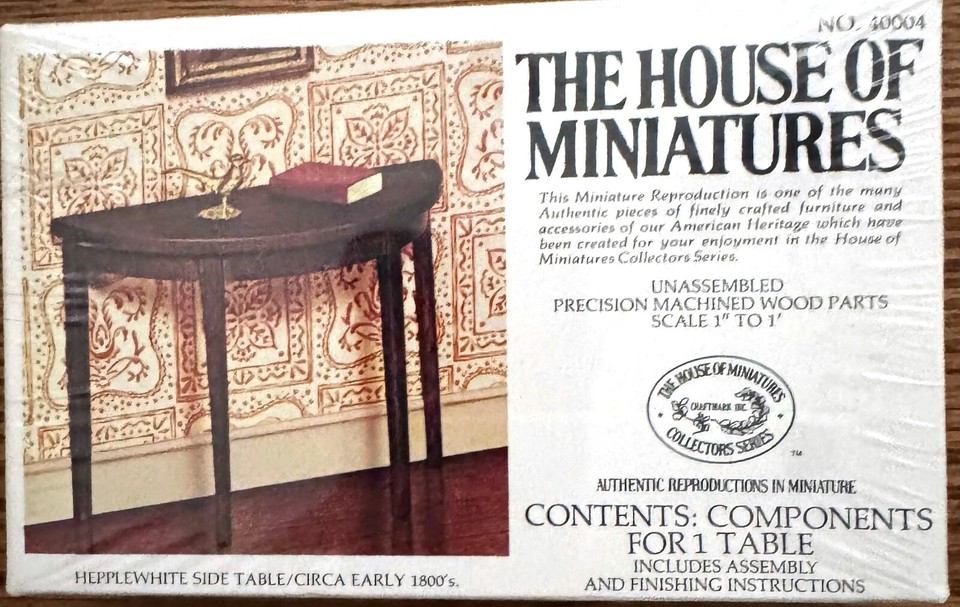 Various House Of Miniatures Collectors Kits - Authentic Miniature ...